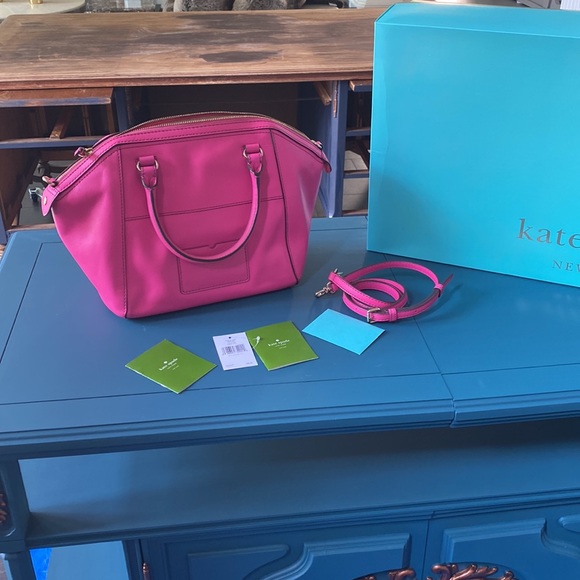 kate spade | Bags | Kate Soade Leather Small City Duffle In Rio Pink ...